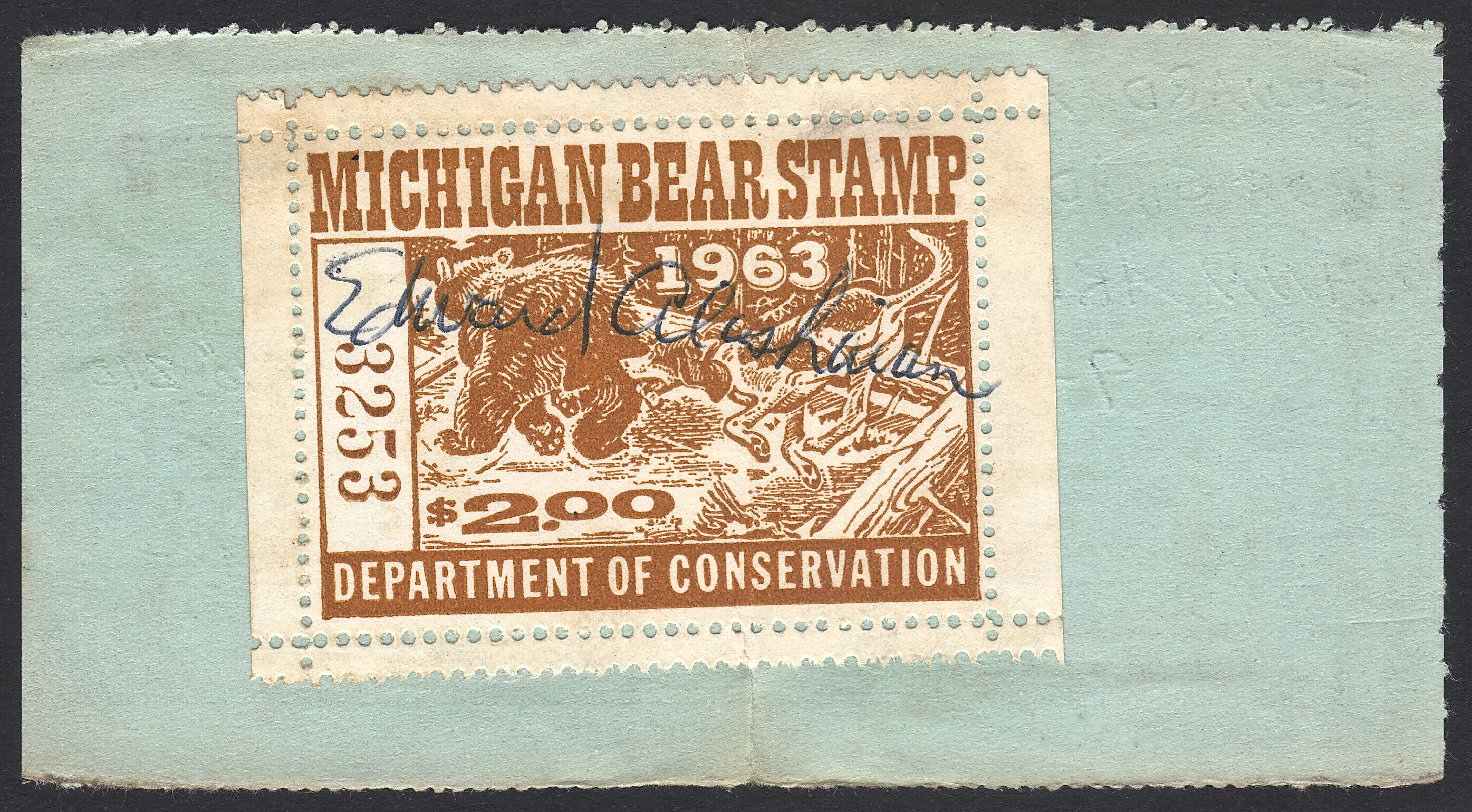 Michigan Bear Hunting Stamps - Waterfowl Stamps and More