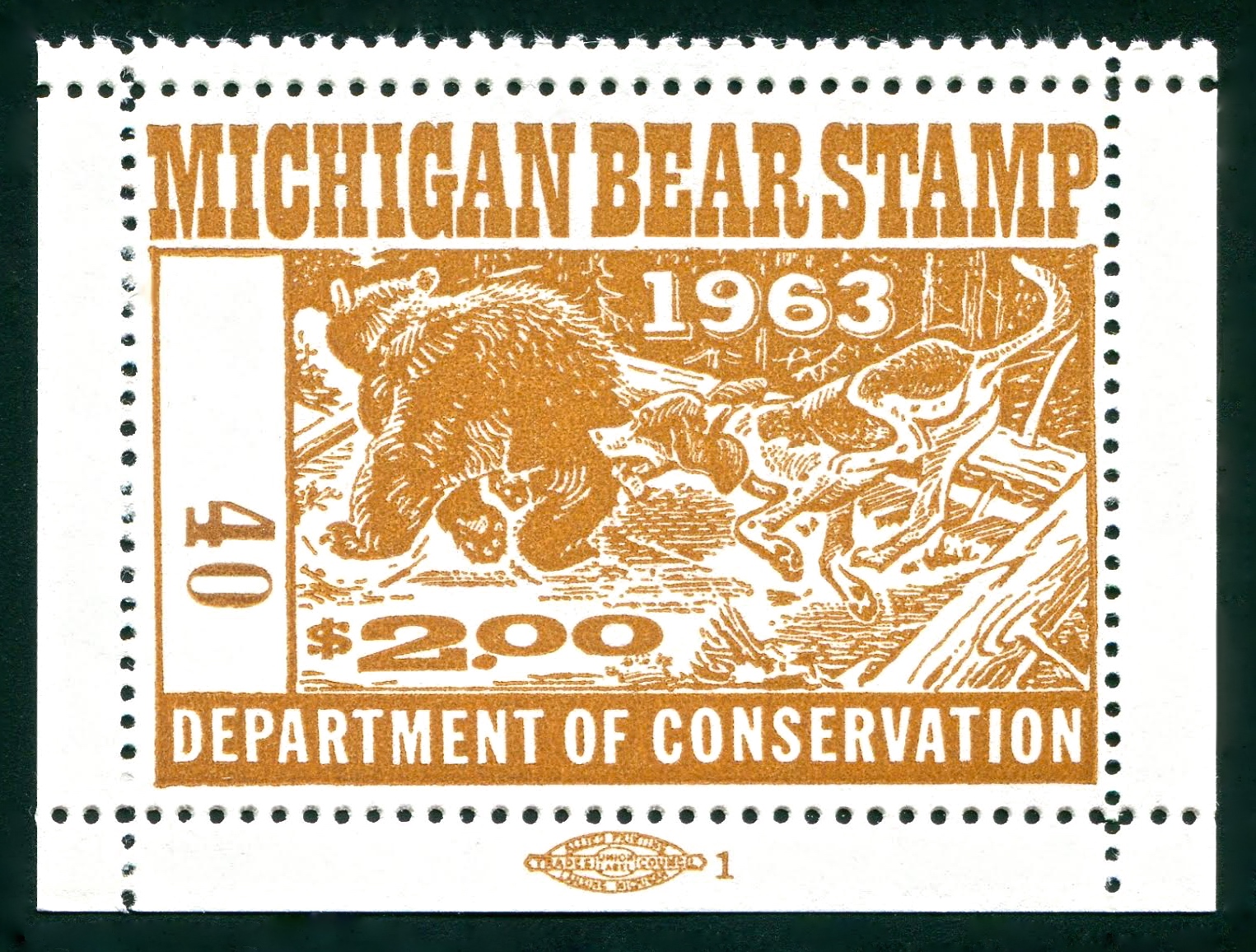Michigan Bear Hunting Stamps - Waterfowl Stamps and More